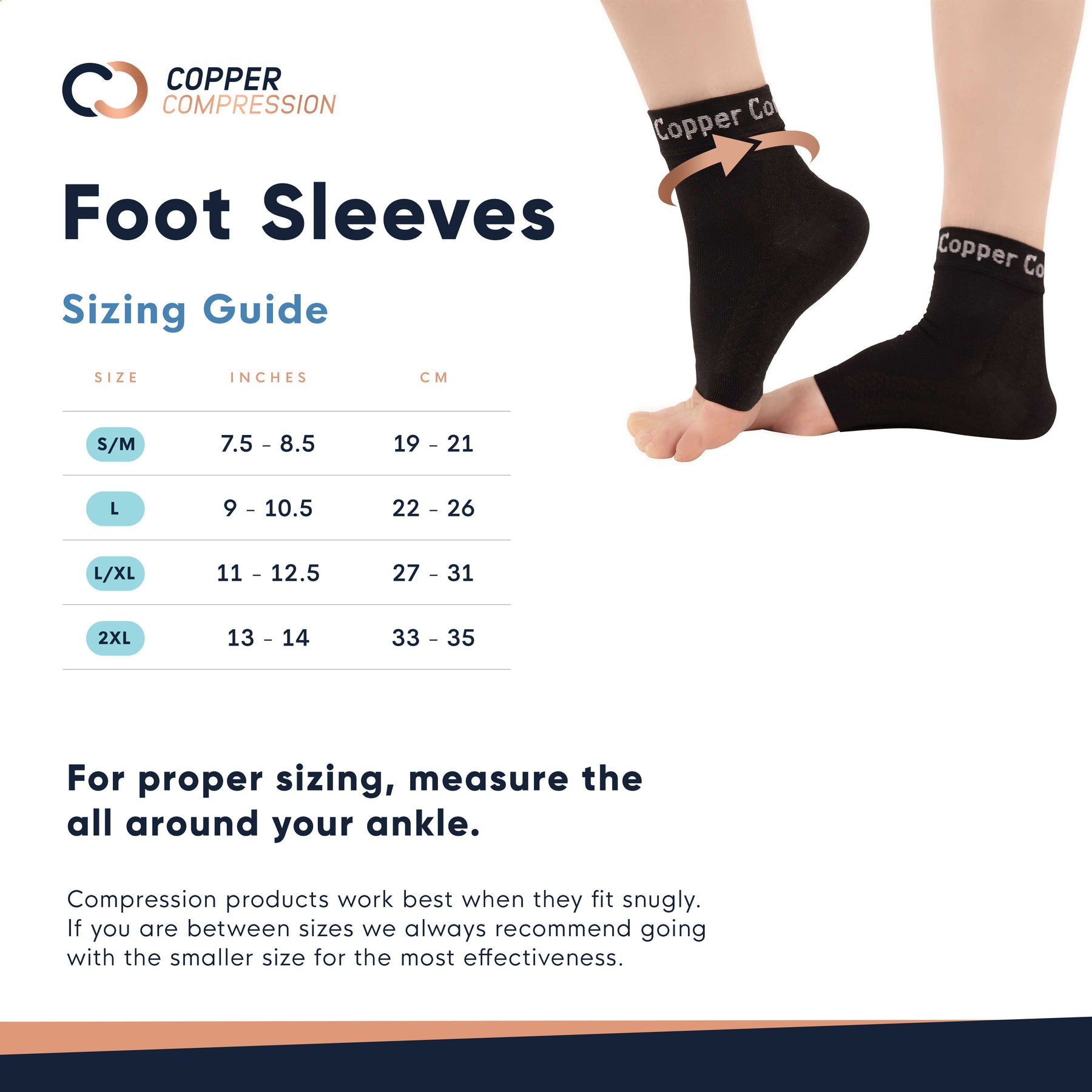 Copper Compression Foot Sleeves - Fit & Performance Matter
