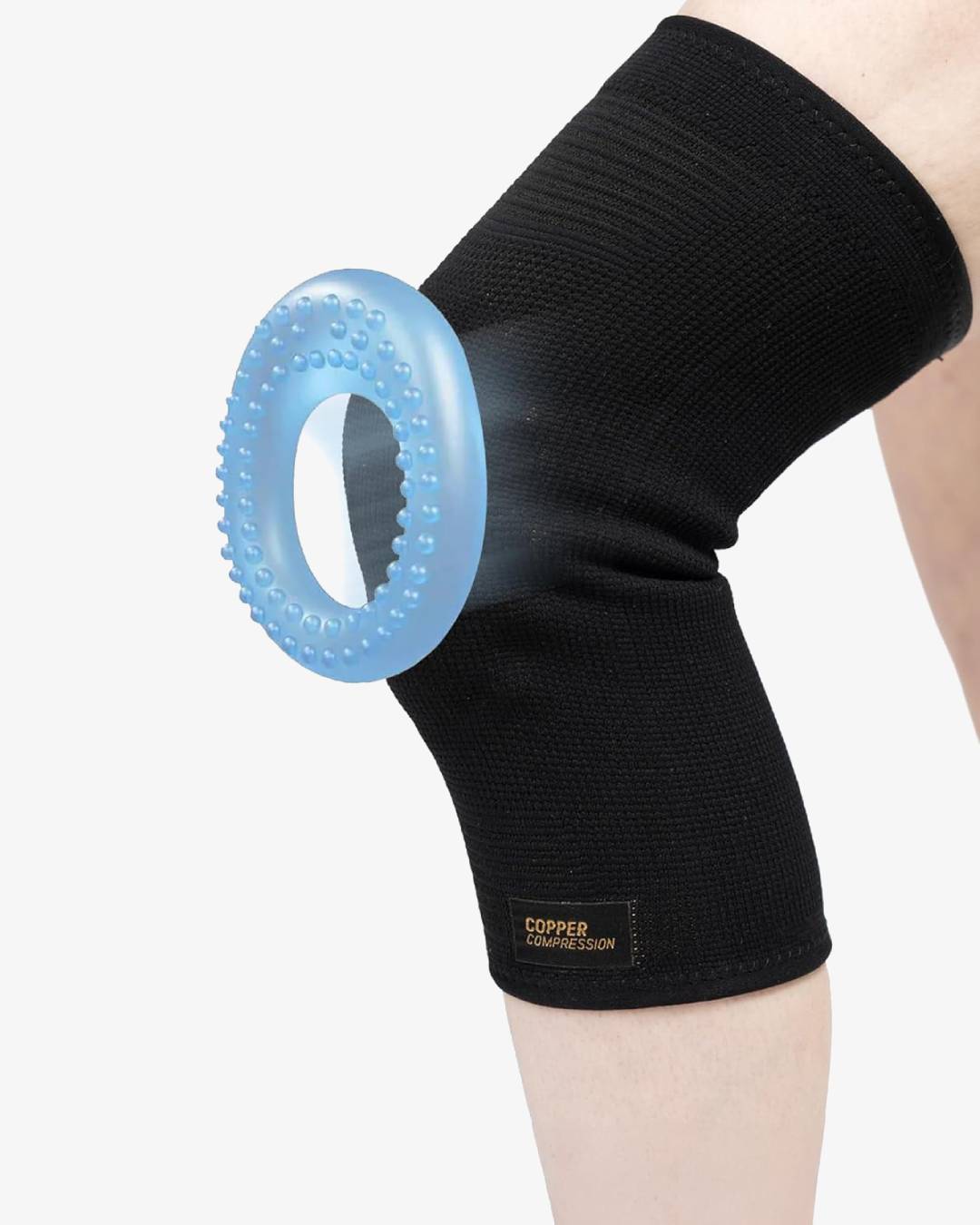 PowerKnit™ Knee Sleeve with Patella Stabilizer – Copper Compression