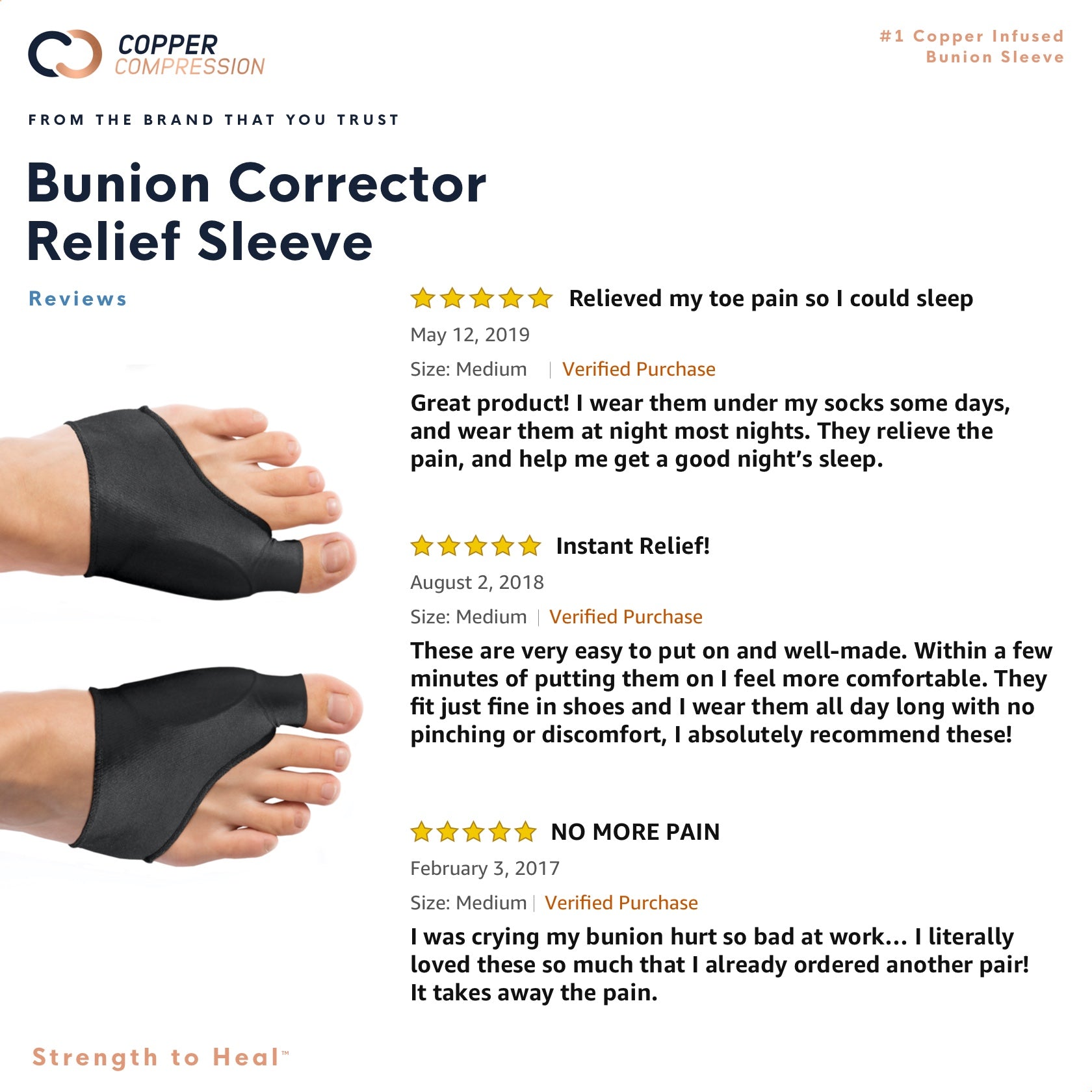 Forefoot Relief Pack – Copper Compression