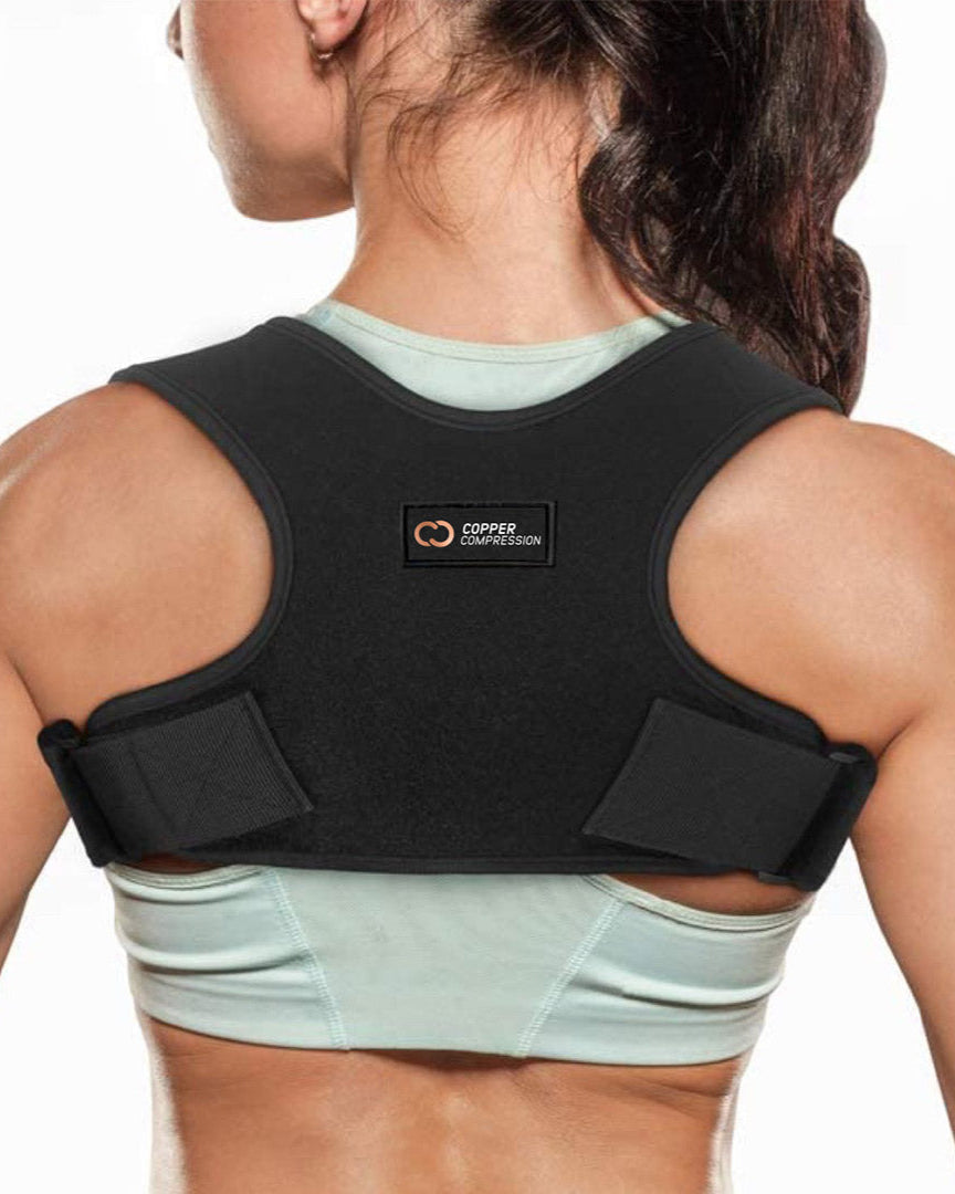 Copper-Infused Posture Corrector - Fully Adjustable w/ Custom Fit ...