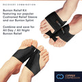Bunion Relief Kit - Cushion Relief Sleeve and Bunion Splint – Copper ...