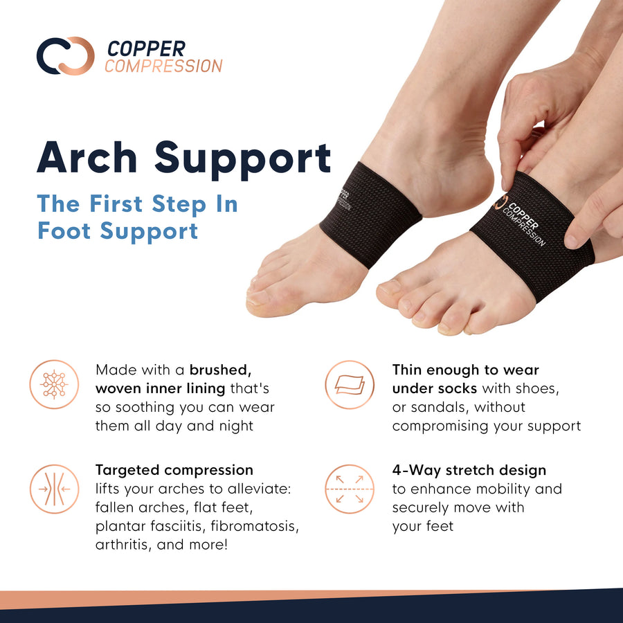 Foot Arch Support - Copper-Infused for Arthritis Pain Relief – Copper ...