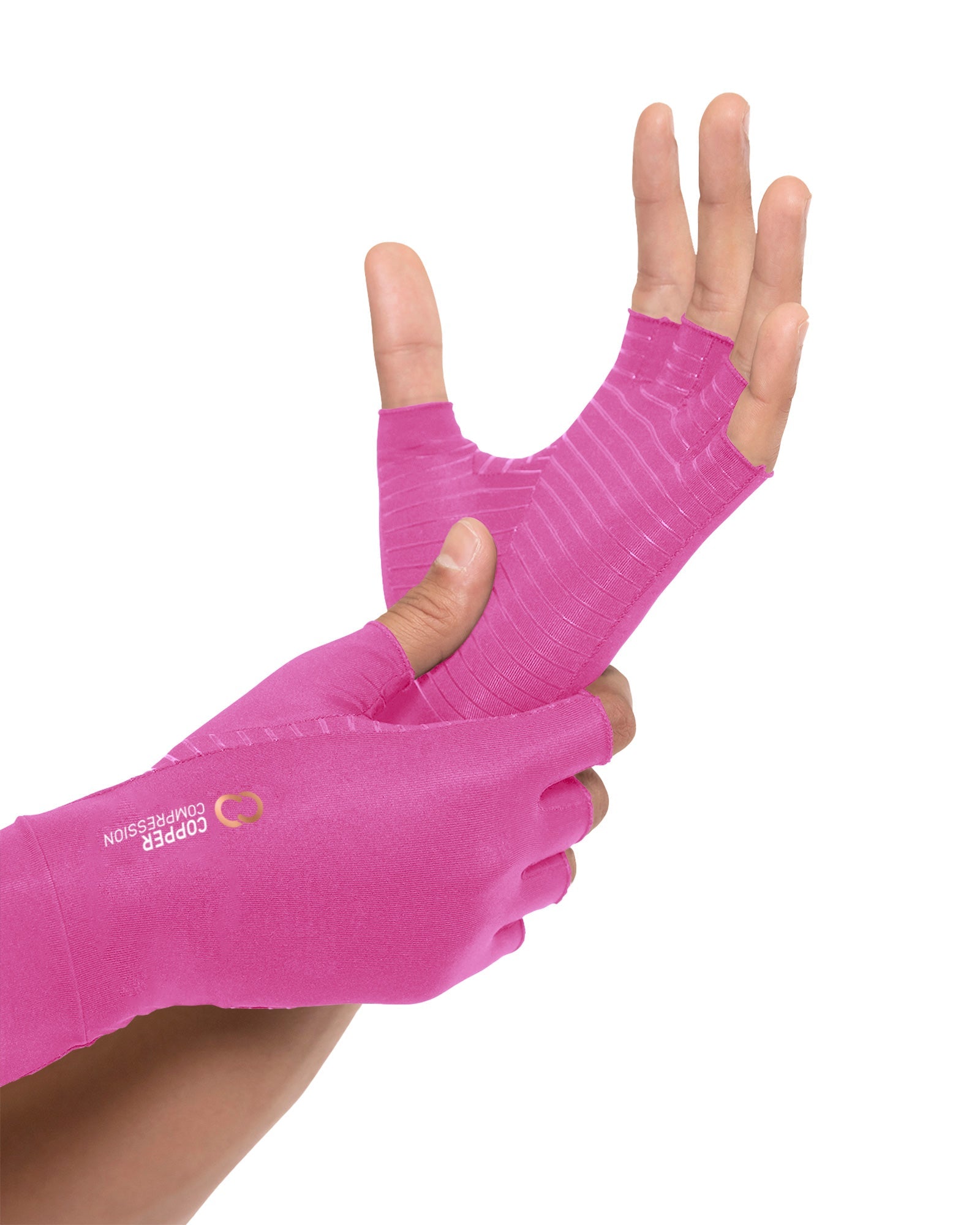Copper Compression Half-Finger Gloves Best Fit For Busy Hands