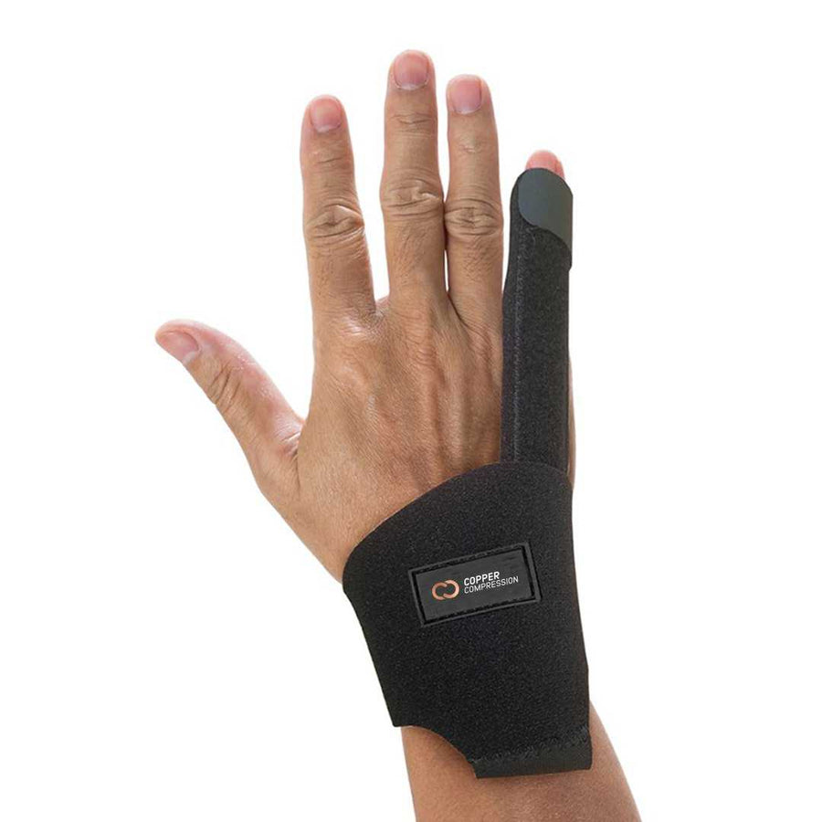 Copper-Infused Finger Splint Brace - Adjustable to Fit all Fingers ...